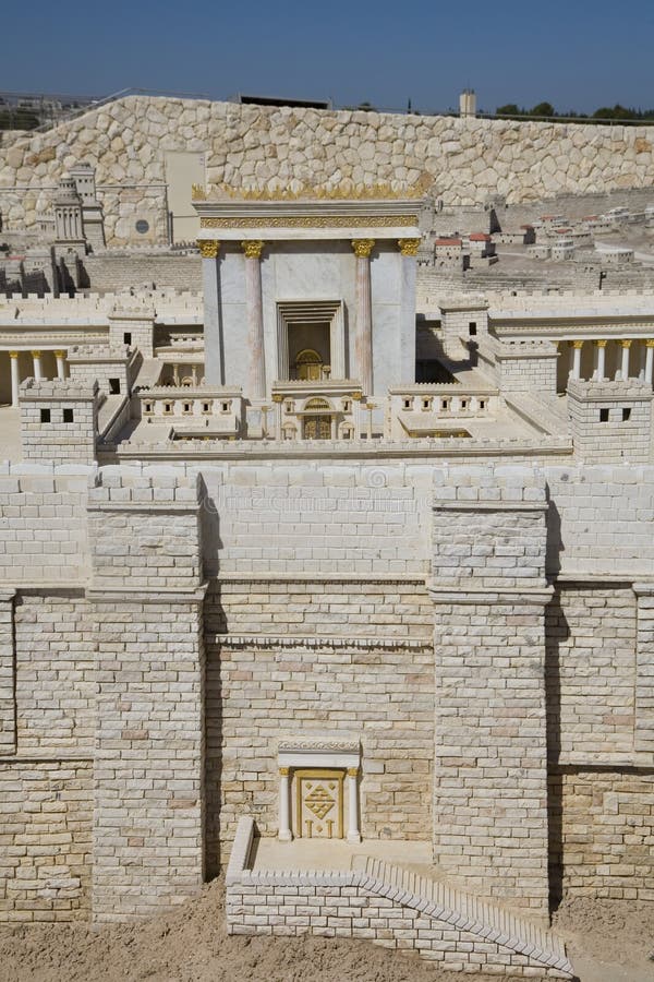 Modelo Del Segundo Templo, Museo De Israel Imagen editorial - Imagen de ...