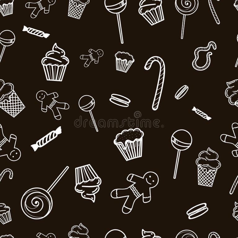 Modelo dulce ilustración del vector. Ilustración de dulce - 52159053