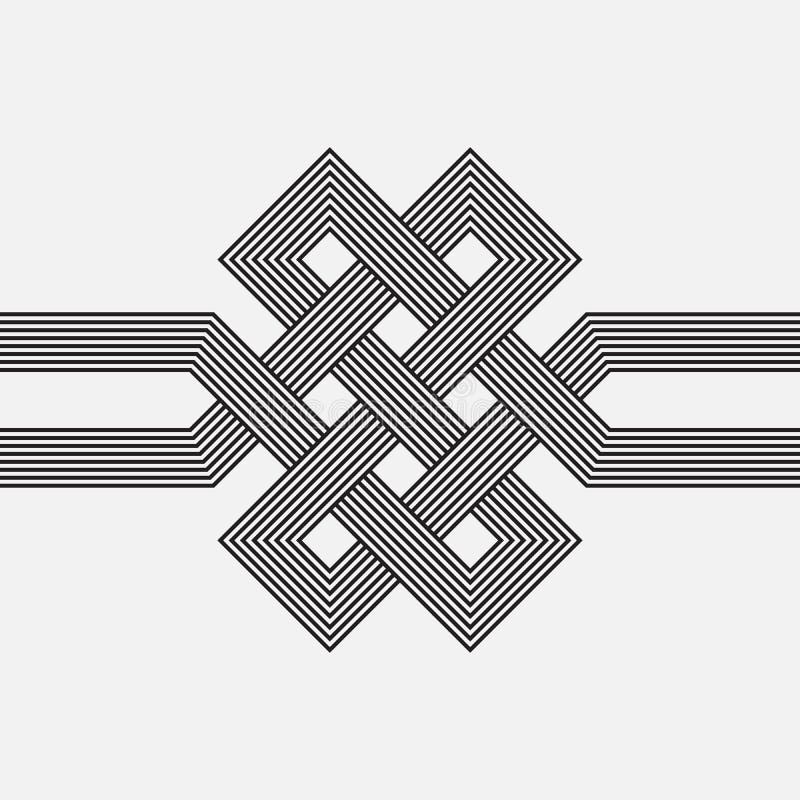 Modelo entrelazado ilustración del vector. Ilustración de objeto - 50413141