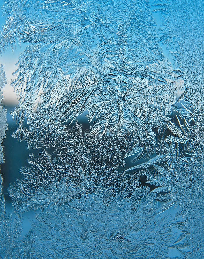 Modelo Escarchado En El Cristal Foto de archivo - Imagen de hermoso ...