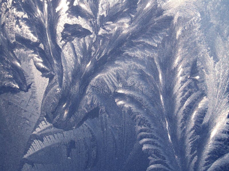 Modelo Escarchado En La Ventana Foto de archivo - Imagen de marco ...