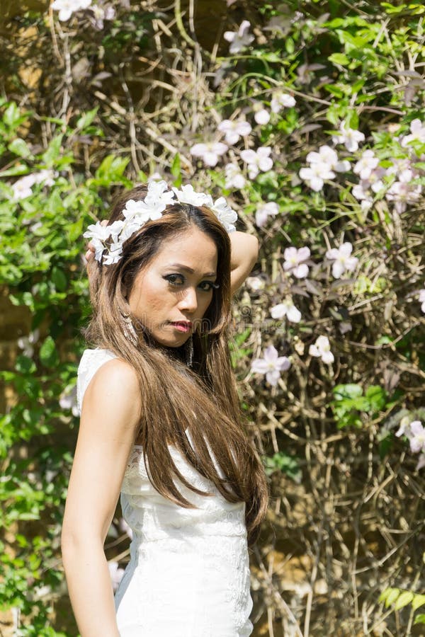 Modelo filipino foto de stock. Imagem de flor, meninas - 92663944