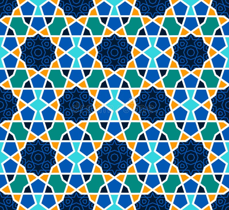 Detalle Colorido Ornamental Islámico Del Diseño De La Textura ...