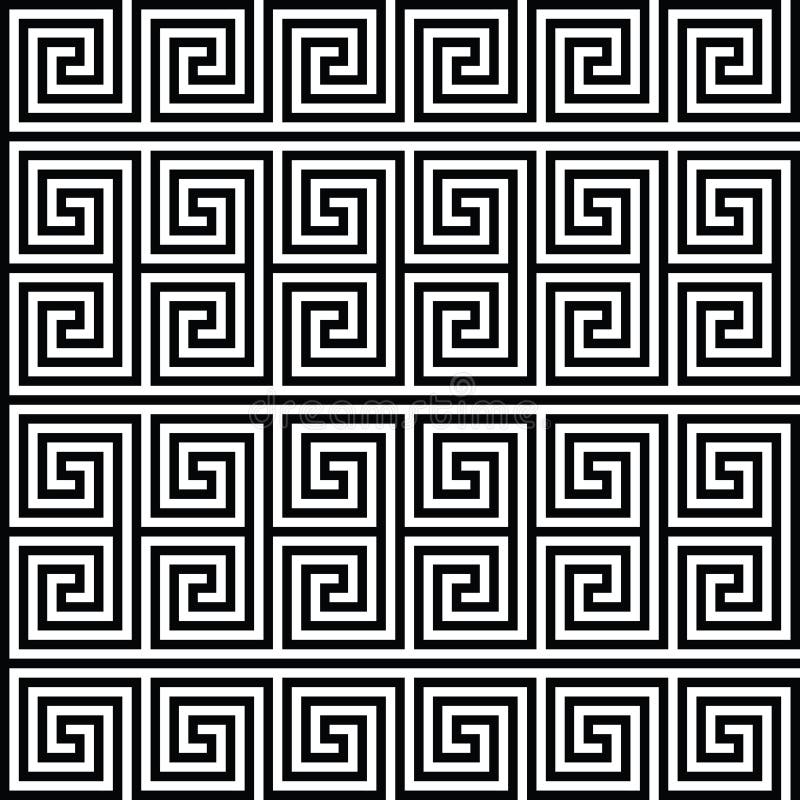 Modelo Inconsútil Espiral Cuadrado Del Vector Ilustración del Vector ...