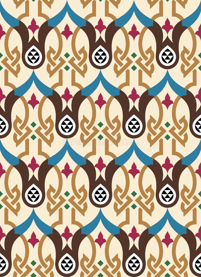 Modelo inconsútil moro ilustración del vector. Ilustración de islam ...