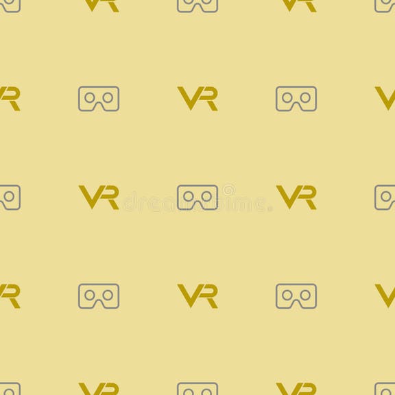 Modelo Inconsútil Con Los Logotipos De VR Stock de ilustración - Ilustración de internet ...