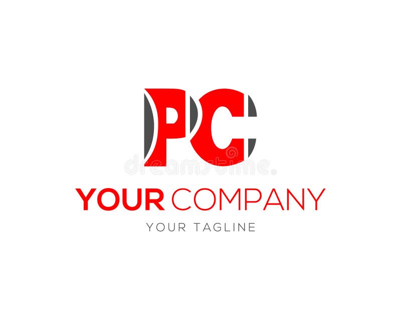 Modelo Inicial De Logotipo Do Pc. Ilustração do Vetor - Ilustração de ...