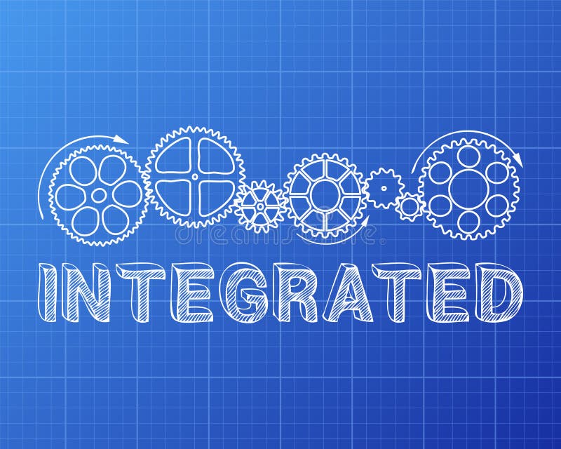 Modelo integrado ilustración del vector. Ilustración de ensamble ...