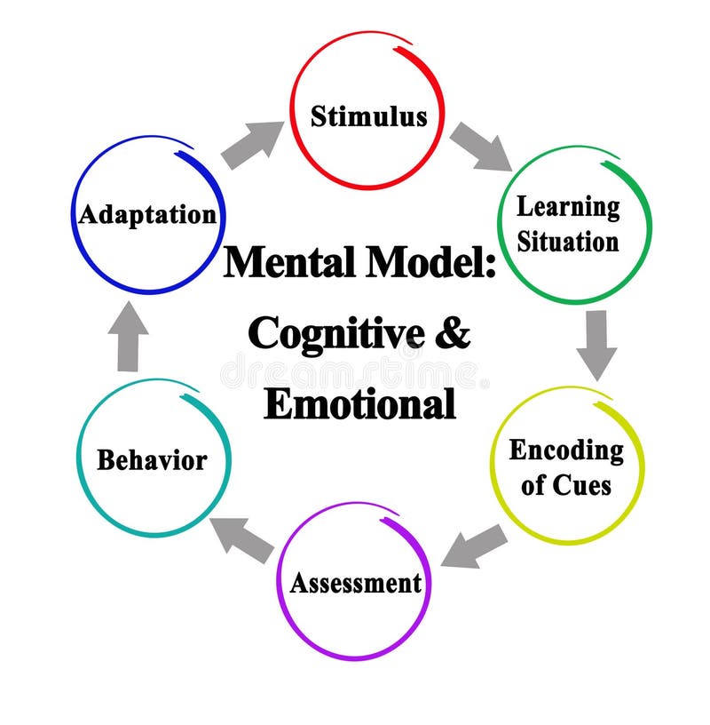 Modelo Mental : Cognitivo Y Emocional Stock de ilustración ...