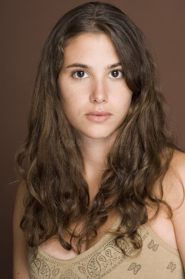 Modelo natural 1 foto de stock. Imagem de pessoa, encaracolado - 195668