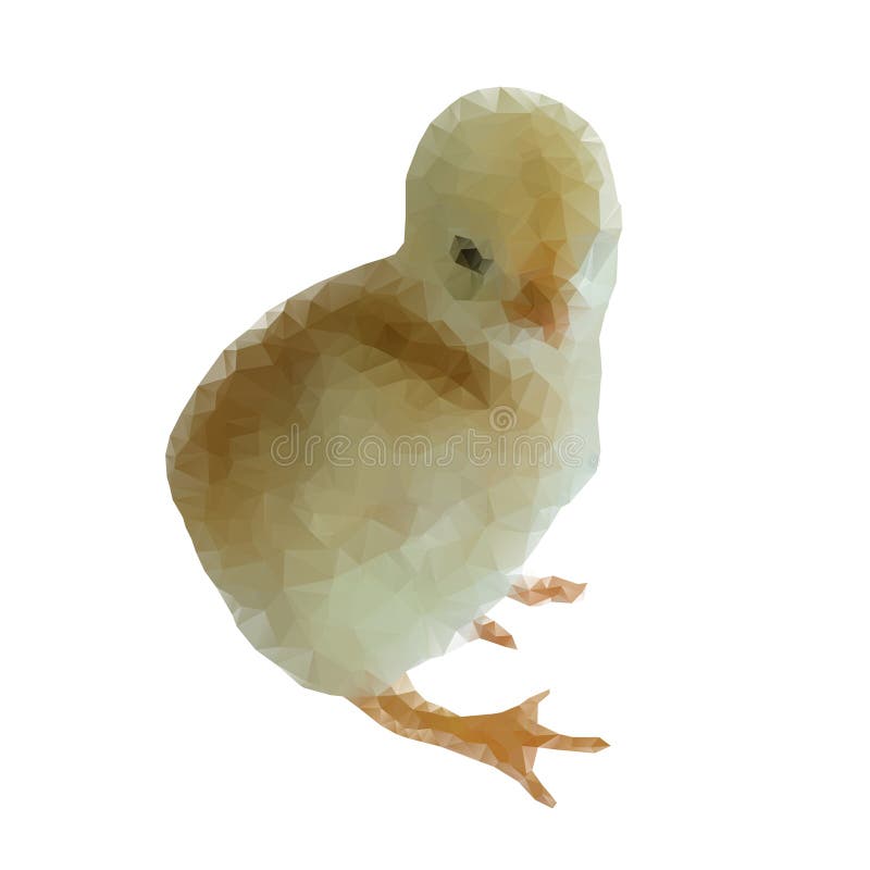 Modelo poligonal del pollo ilustración del vector. Ilustración de fondo ...