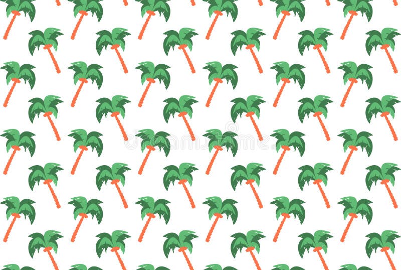 Modelo Seamless. Palmas De Coco Abstractas Sobre El Fondo Blanco ...
