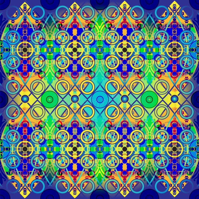 Modelo simétrico abstracto stock de ilustración. Ilustración de ...