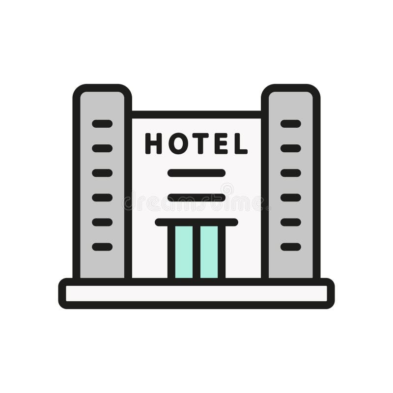 Modelos De Criação De Vetor De ícone De Hotel Simples E Modernos ...
