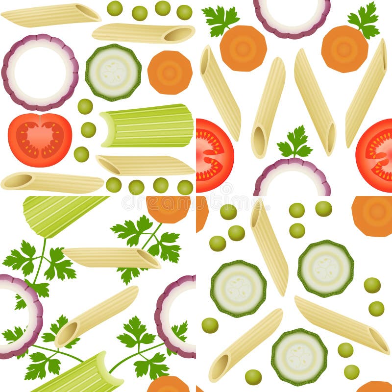 Modelos de los macarrones ilustración del vector. Ilustración de cocina ...