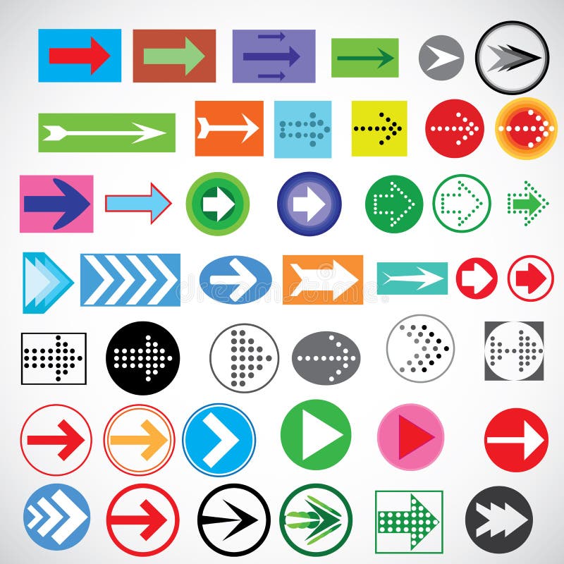 Models of arrows stock vector. Illustration of design - 40350071