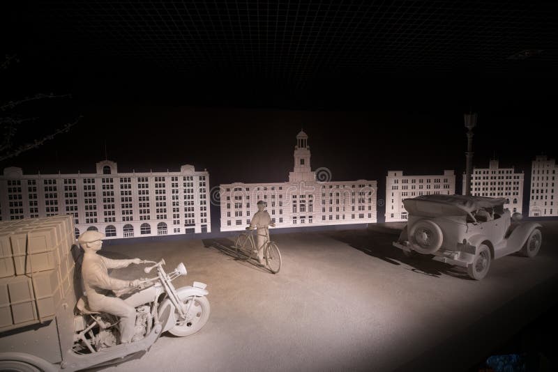 Models of the Exhibition Inside Osaka Museum of History Editorial Stock ...