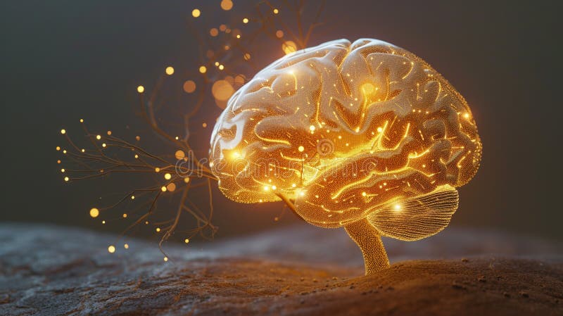 Models of the Human Brain Tree Stock Photo - Image of cerebellum ...