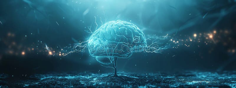 Models of the Human Brain Tree Stock Illustration - Illustration of ...