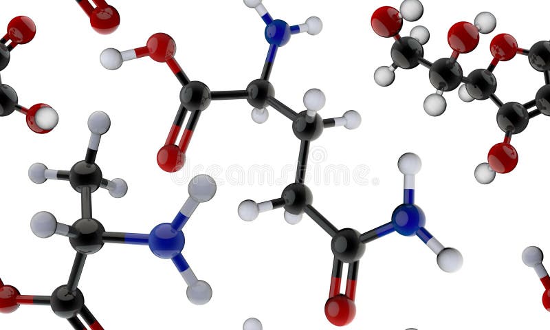Models Molecule Background. Seamless Pattern Stock Illustration ...