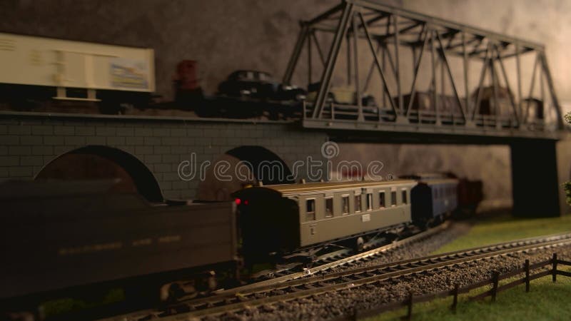 Models of Passenger Train and Freight Train Moving on the Railroad ...