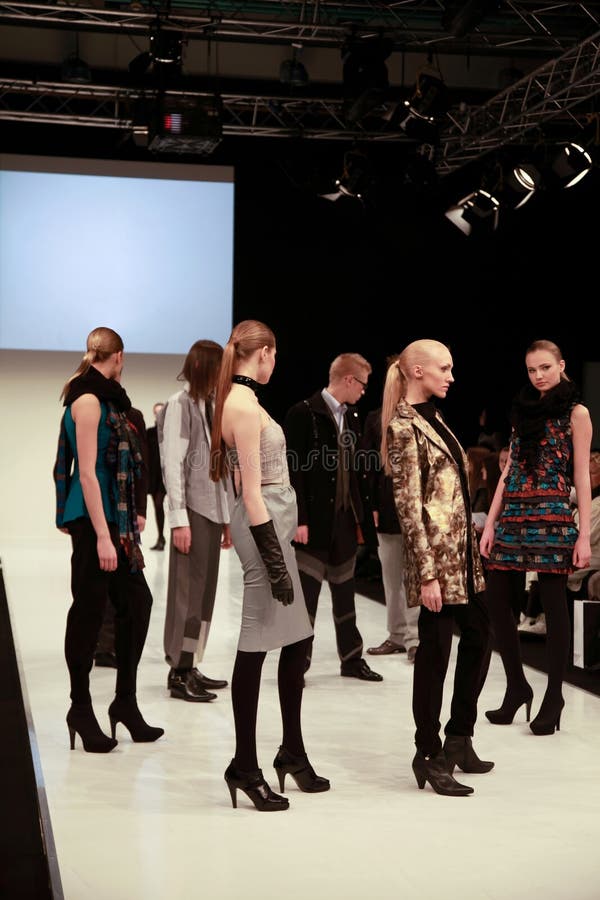 Models on Podium of CPM Collection Premiere Editorial Photo - Image of ...