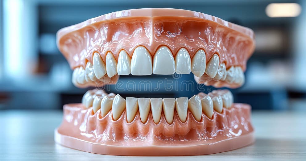 Models of Teeth Used in Dental Education Stock Image - Image of ...