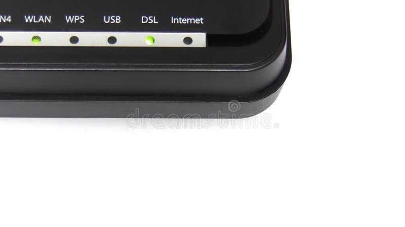 Internet Modem Lights Close Up Stock Footage - Video of green, object ...