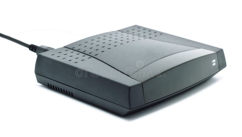Modem ADSL Isolée Sur Le Fond Blanc Photo stock - Image du calcul ...