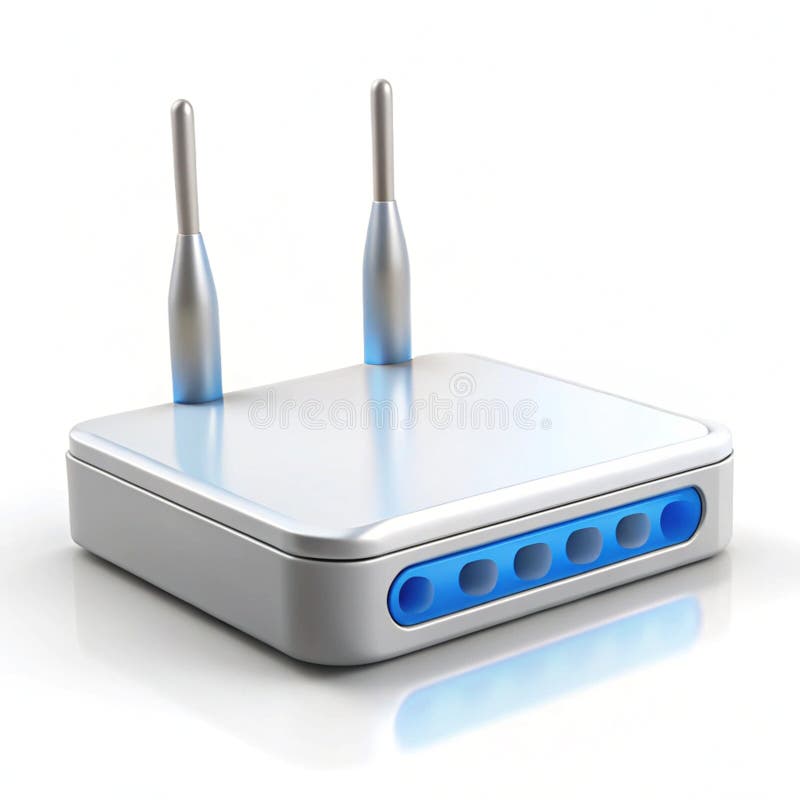 WiFi Device 3D Icon stock illustration. Illustration of minimal - 359291891