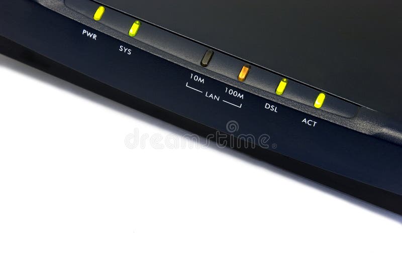 Modem de DSL photo stock. Image du modem, ligne, ordinateur - 4149262