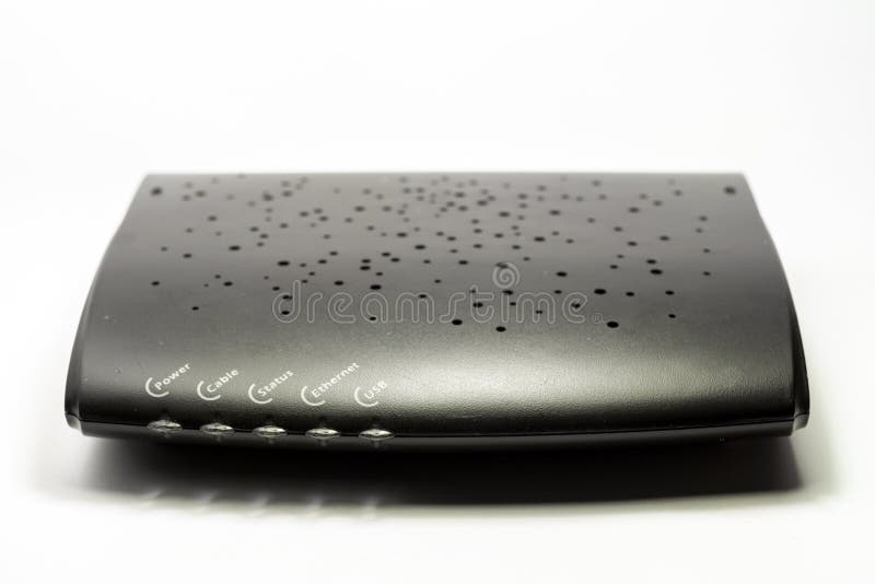 Modem De Roteador Antigo Isolado Em Fundo Branco Imagem de Stock ...