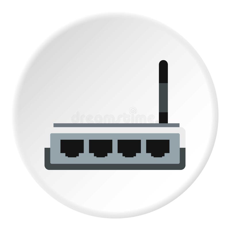 Modem icon, flat style stock vector. Illustration of business - 78861166