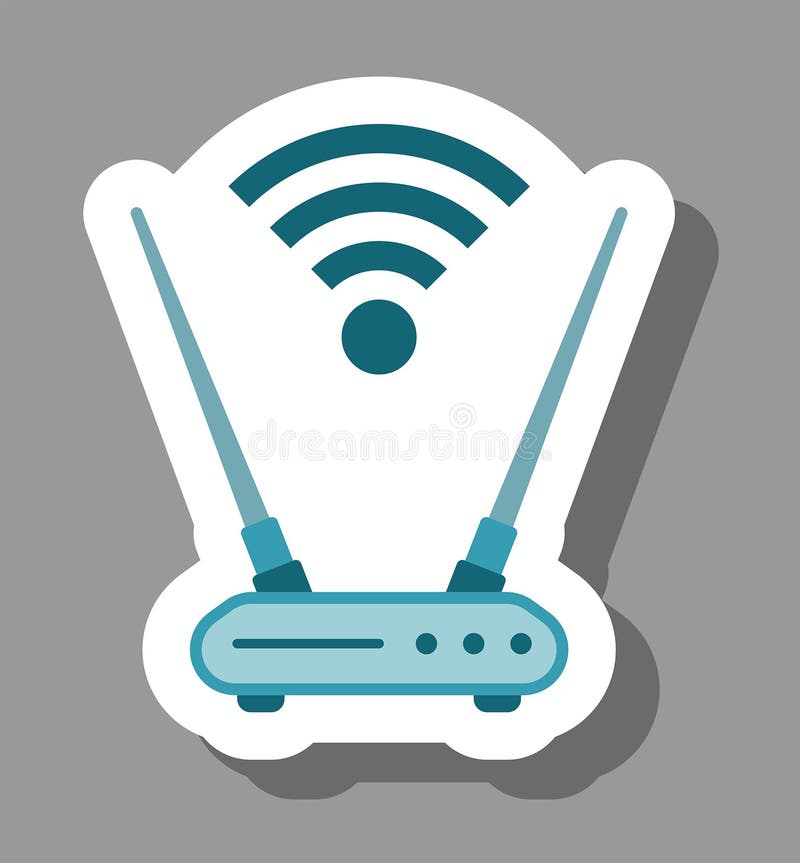 Modem wireless multimedia stock vector. Illustration of modem - 70858261