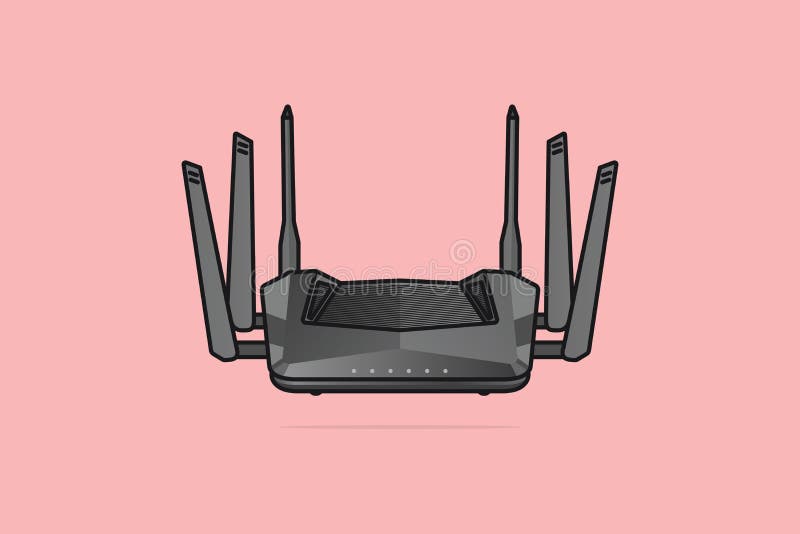 Modem Internet Router Technology Device Vector Illustration. Stock ...