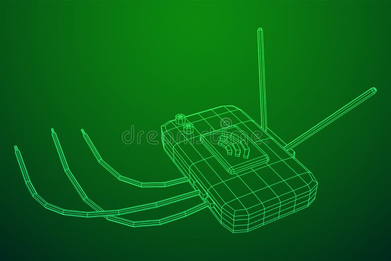 Modem Router with the Antenna High Speed Wireless Wifi Internet Stock ...