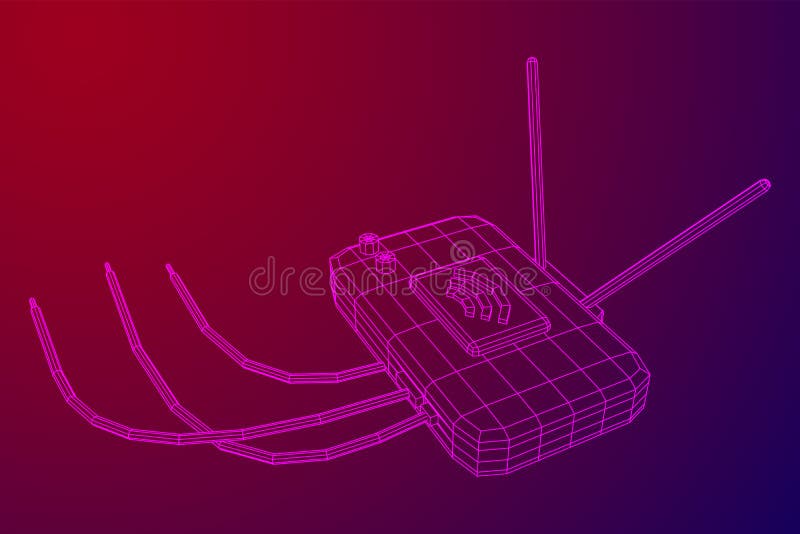 Modem Router with the Antenna High Speed Wireless Wifi Internet Stock ...
