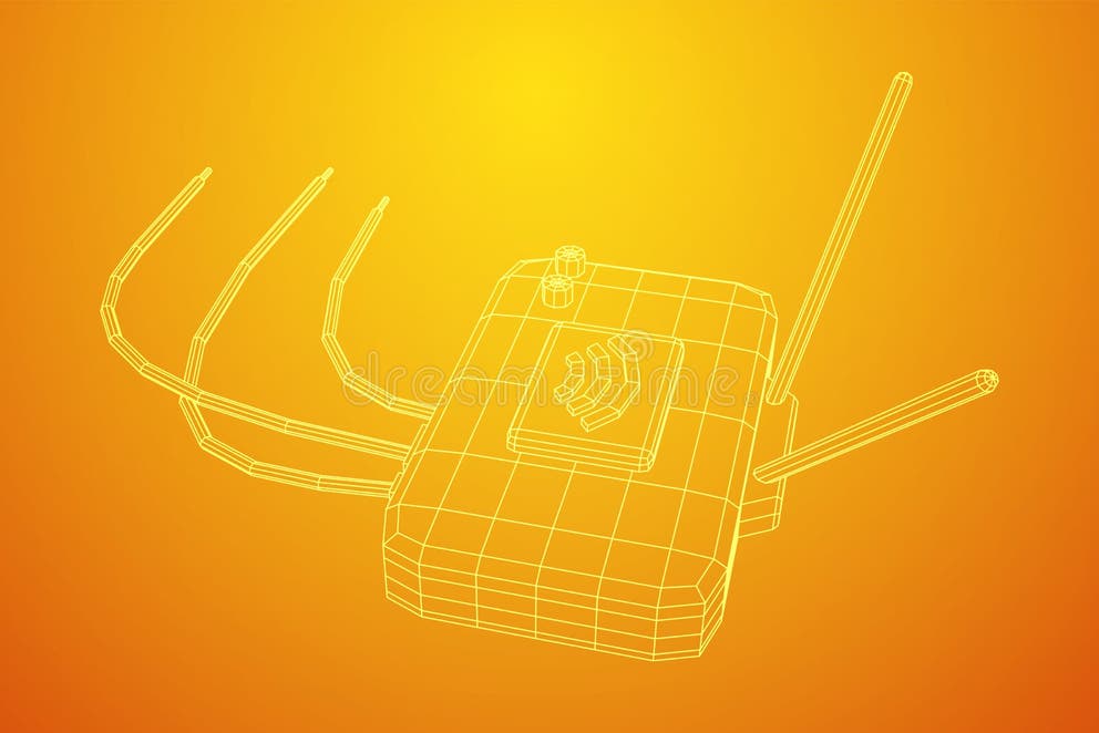 Modem Router with the Antenna High Speed Wireless Wifi Internet Stock ...