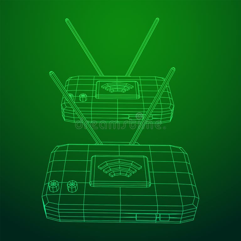 Modem Router with the Antenna High Speed Wireless Wifi Internet Stock ...