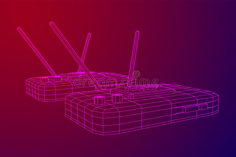 Modem Router with the Antenna High Speed Wireless Wifi Internet Stock ...