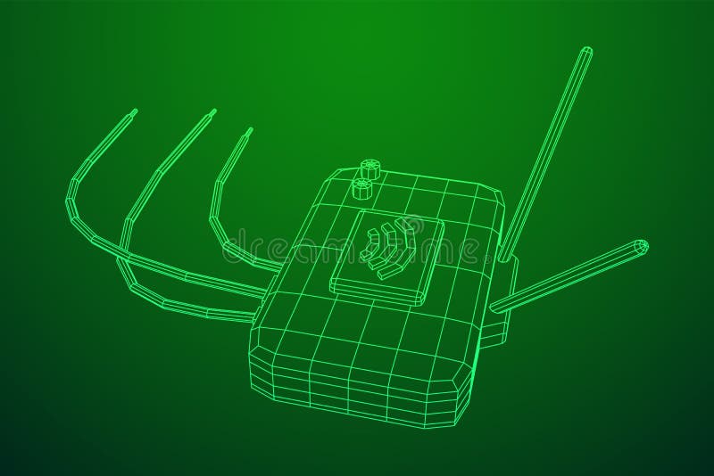 Modem Router with the Antenna High Speed Wireless Wifi Internet Stock ...