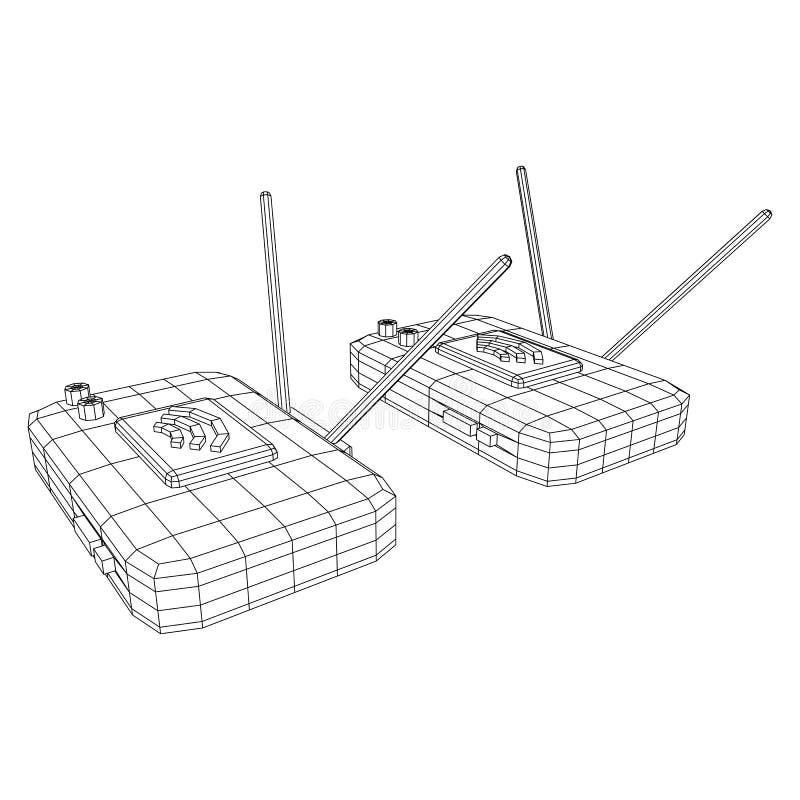 Modem Router with the Antenna High Speed Wireless Wifi Internet Stock ...