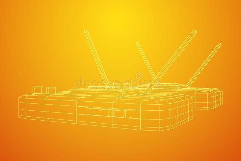 Modem Router with the Antenna High Speed Wireless Wifi Internet Stock ...