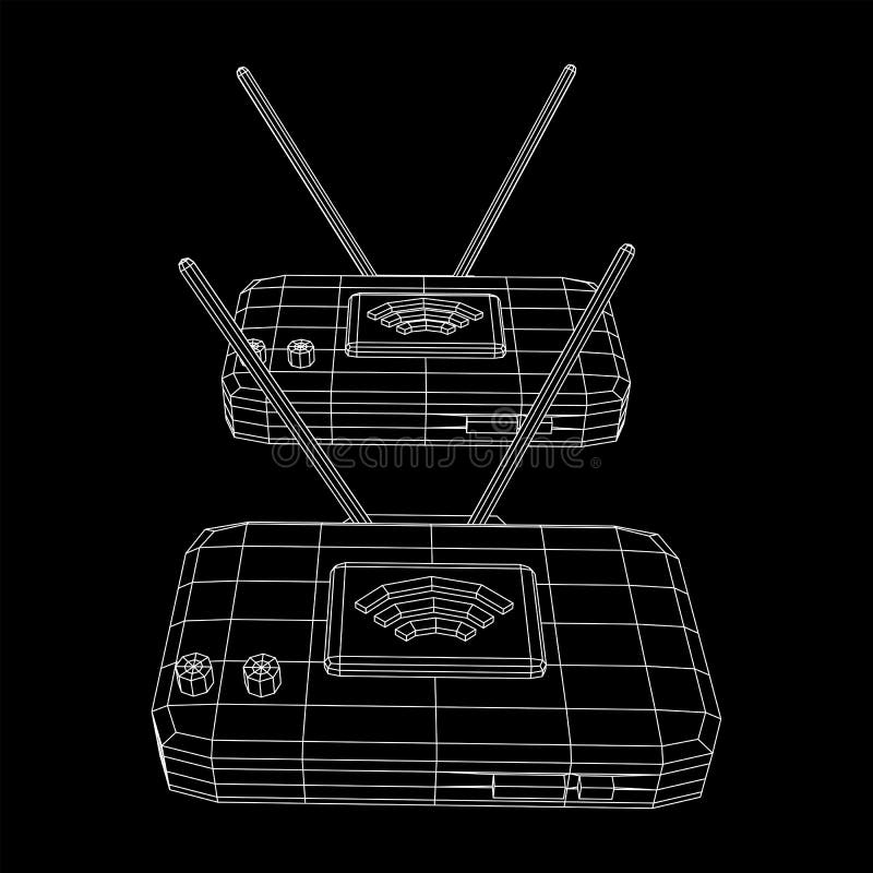 Modem Router with the Antenna High Speed Wireless Wifi Internet Stock ...