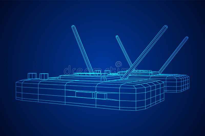 Modem Router with the Antenna High Speed Wireless Wifi Internet Stock ...
