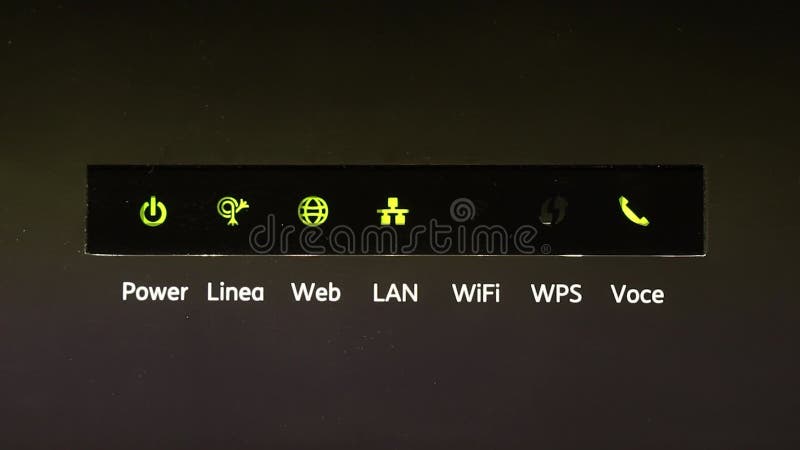 Modem Router Display Blinking and Flashing LED Indicator Stock Footage ...