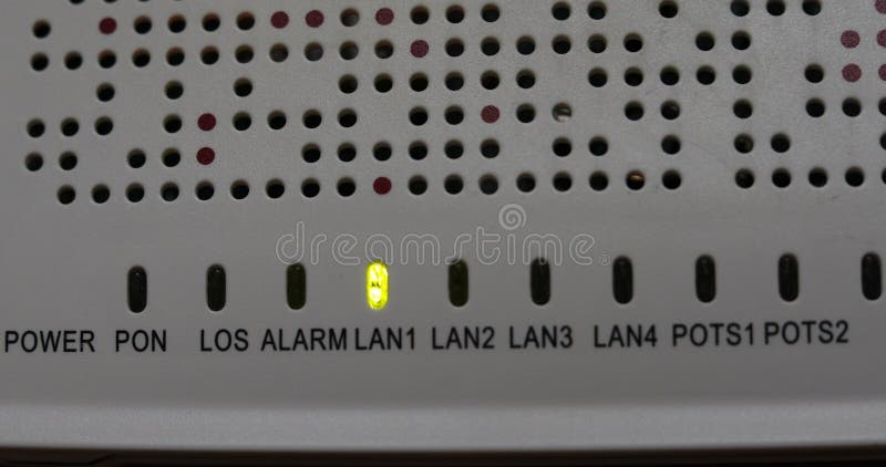 Modem Router Display Blinking and Flashing LED Indicator Stock Footage ...