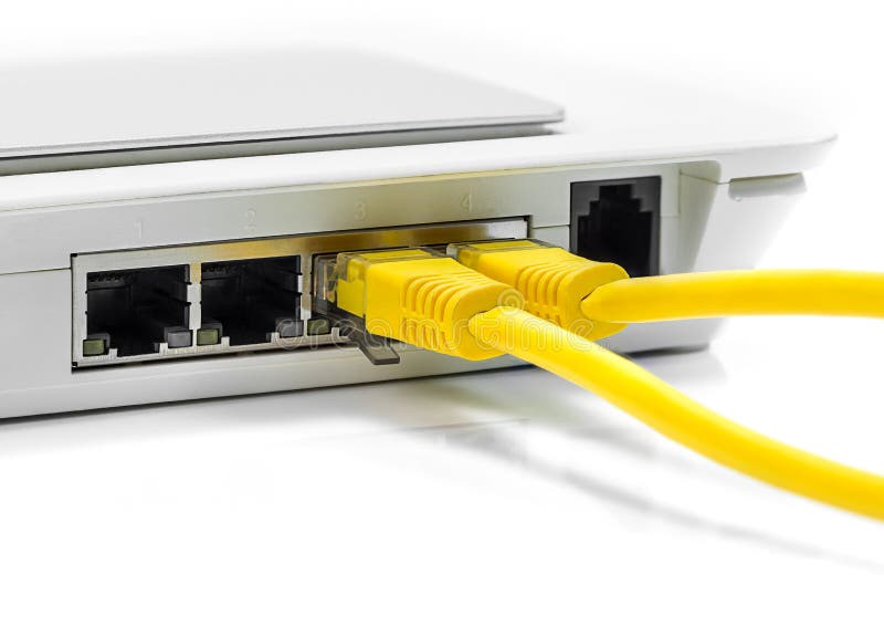 Router Network Connections stock image. Image of hardware - 22391699