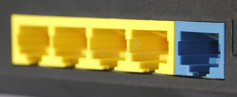 Modem Router Port stock image. Image of network, connection - 41682433