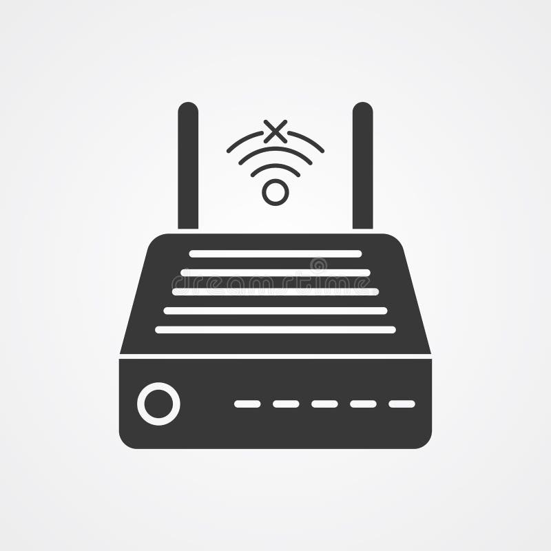 Modem Vector Icon Sign Symbol Stock Vector - Illustration of ...